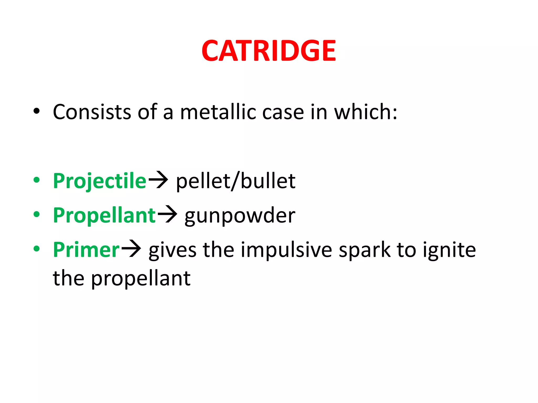 Forensic Ballistics.pptx | Arms & Ammunition | Sensitive Topics
