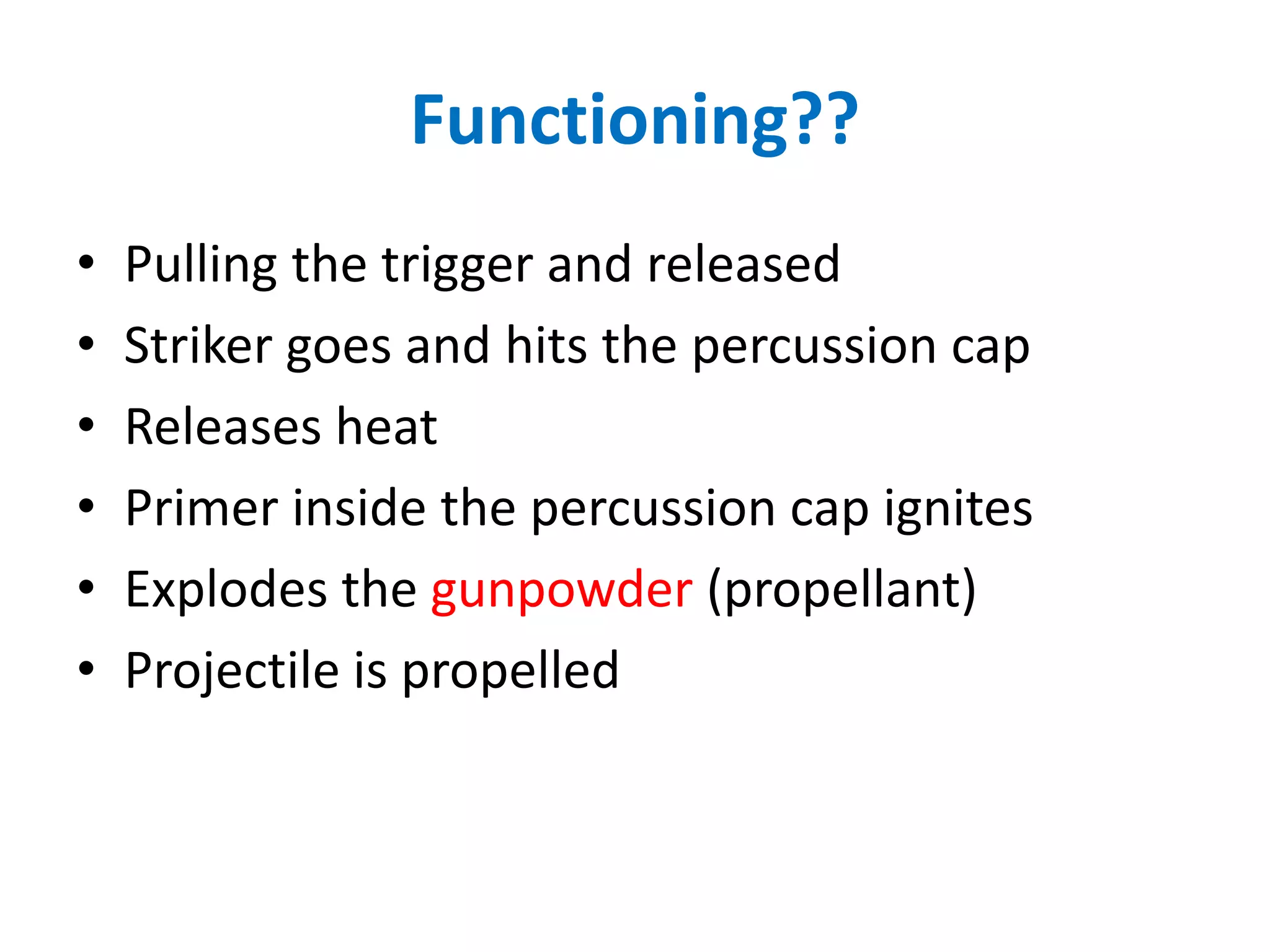 Forensic Ballistics.pptx | Arms & Ammunition | Sensitive Topics