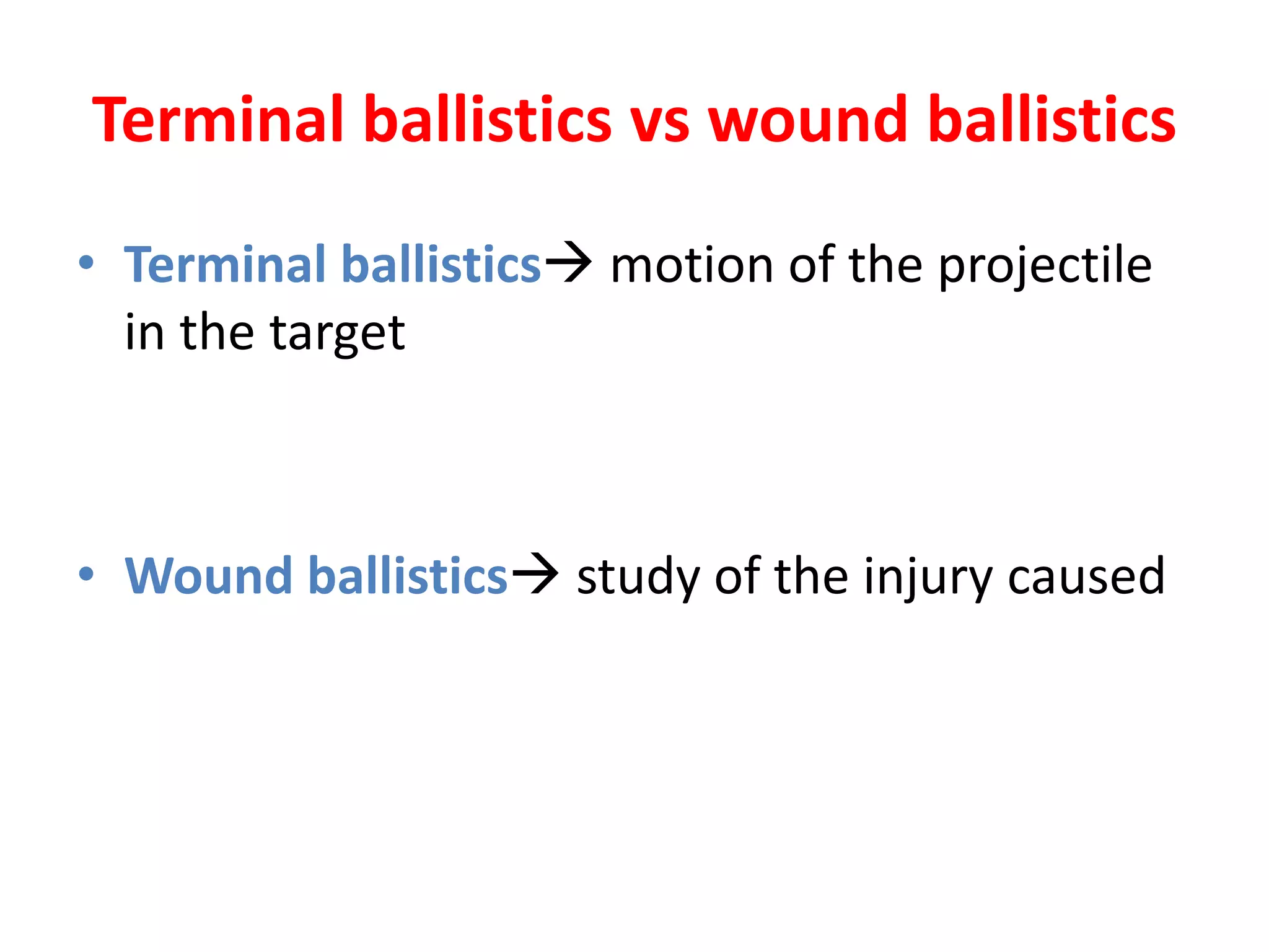 Forensic Ballistics.pptx | Arms & Ammunition | Sensitive Topics