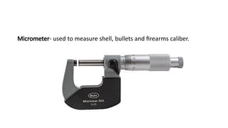 FORENSIC BALLISTICS bachelor science in criminology TOPIC 12.pptx
