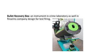 FORENSIC BALLISTICS bachelor science in criminology TOPIC 12.pptx