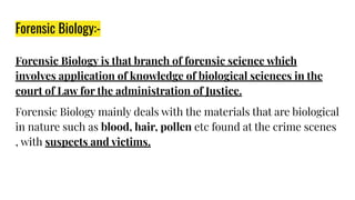 Forensic Biology & Its biological significance.pdf