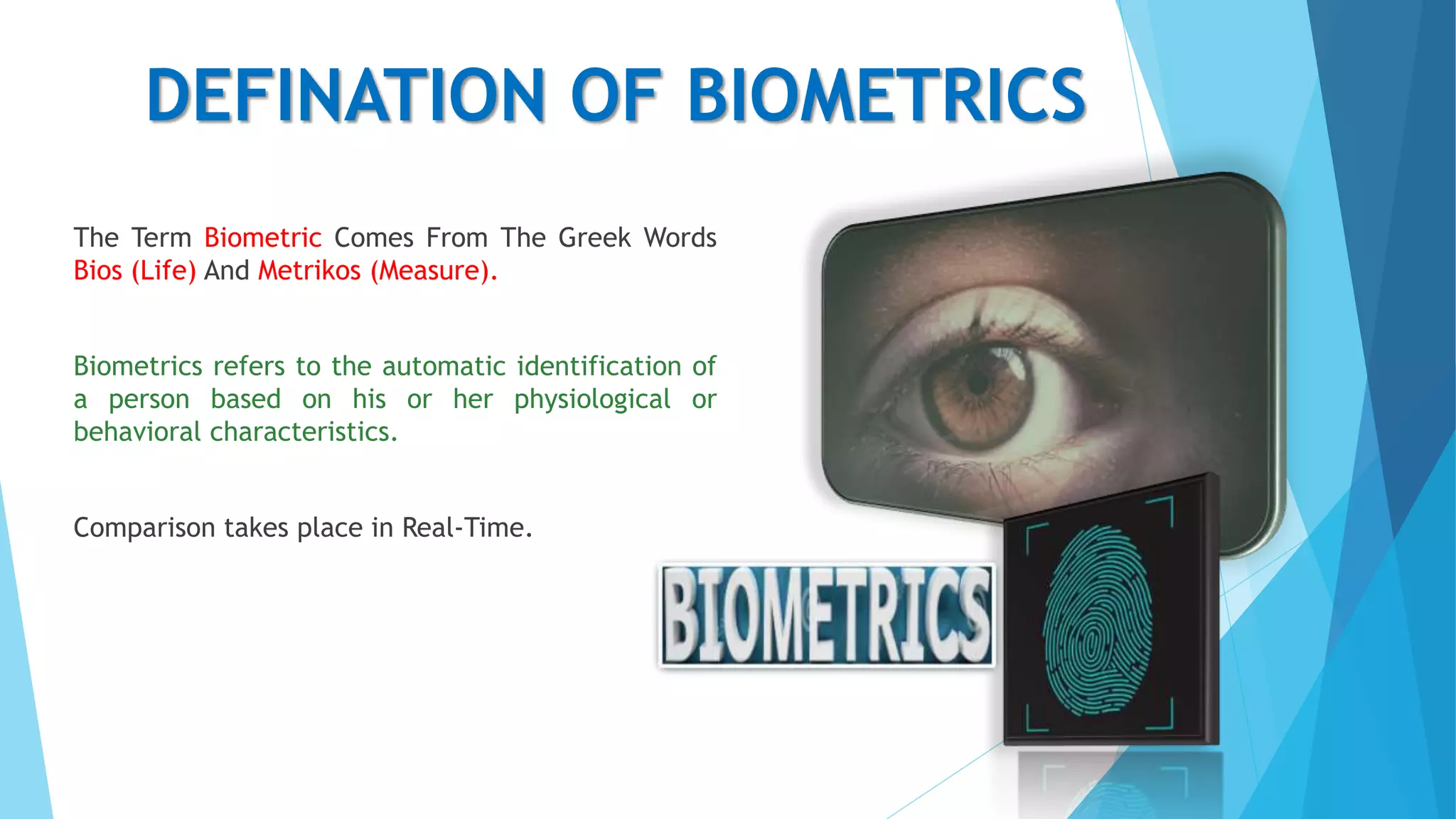 FORENSIC BIOMETRIC | PPTX