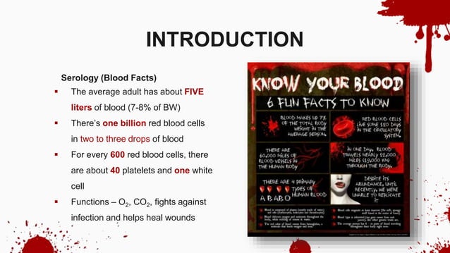 Forensic Blood Analysis --- 2-4-2024.pptx | Blood Disorders | Diseases ...