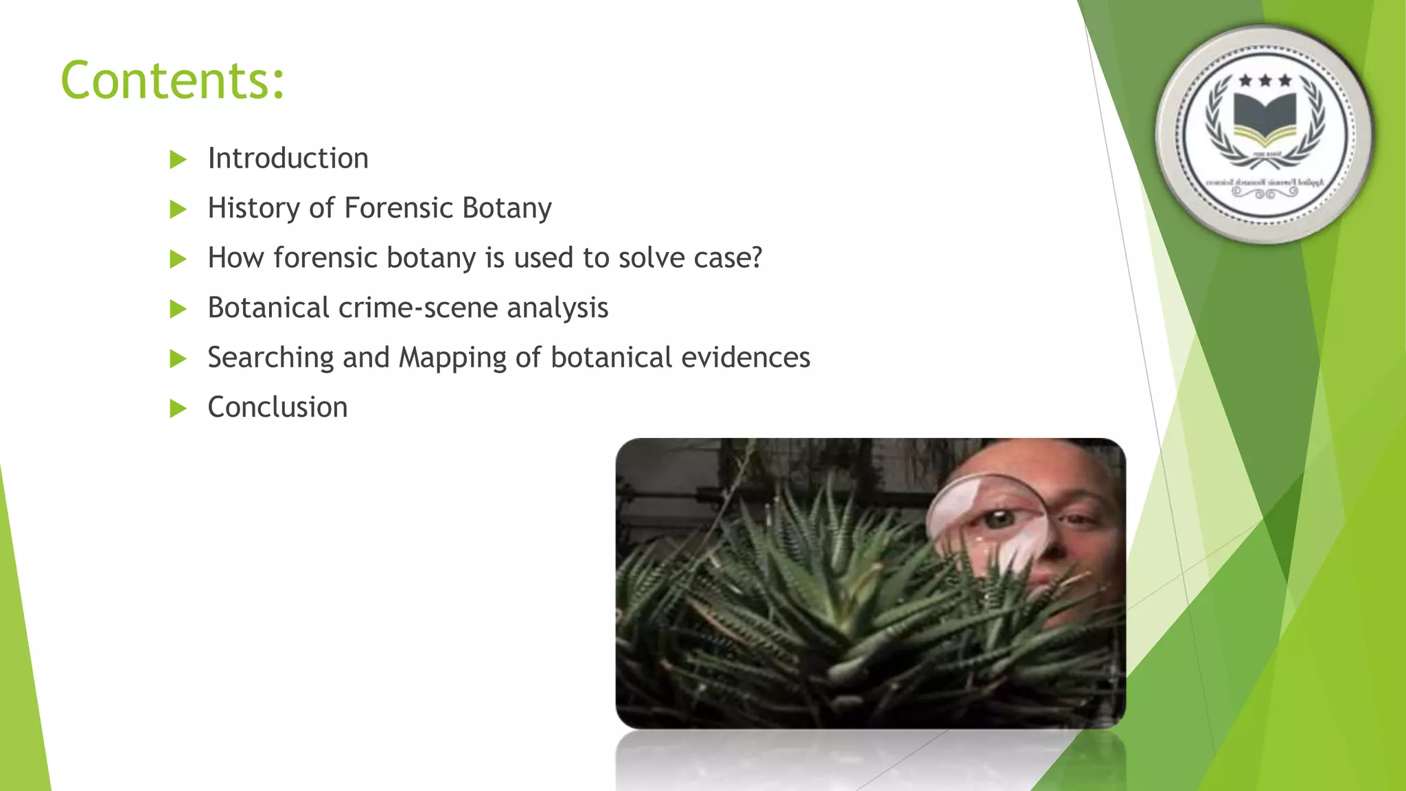 Forensic Botany | PPTX