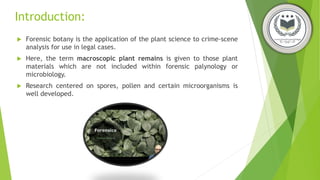Forensic Botany | PPTX