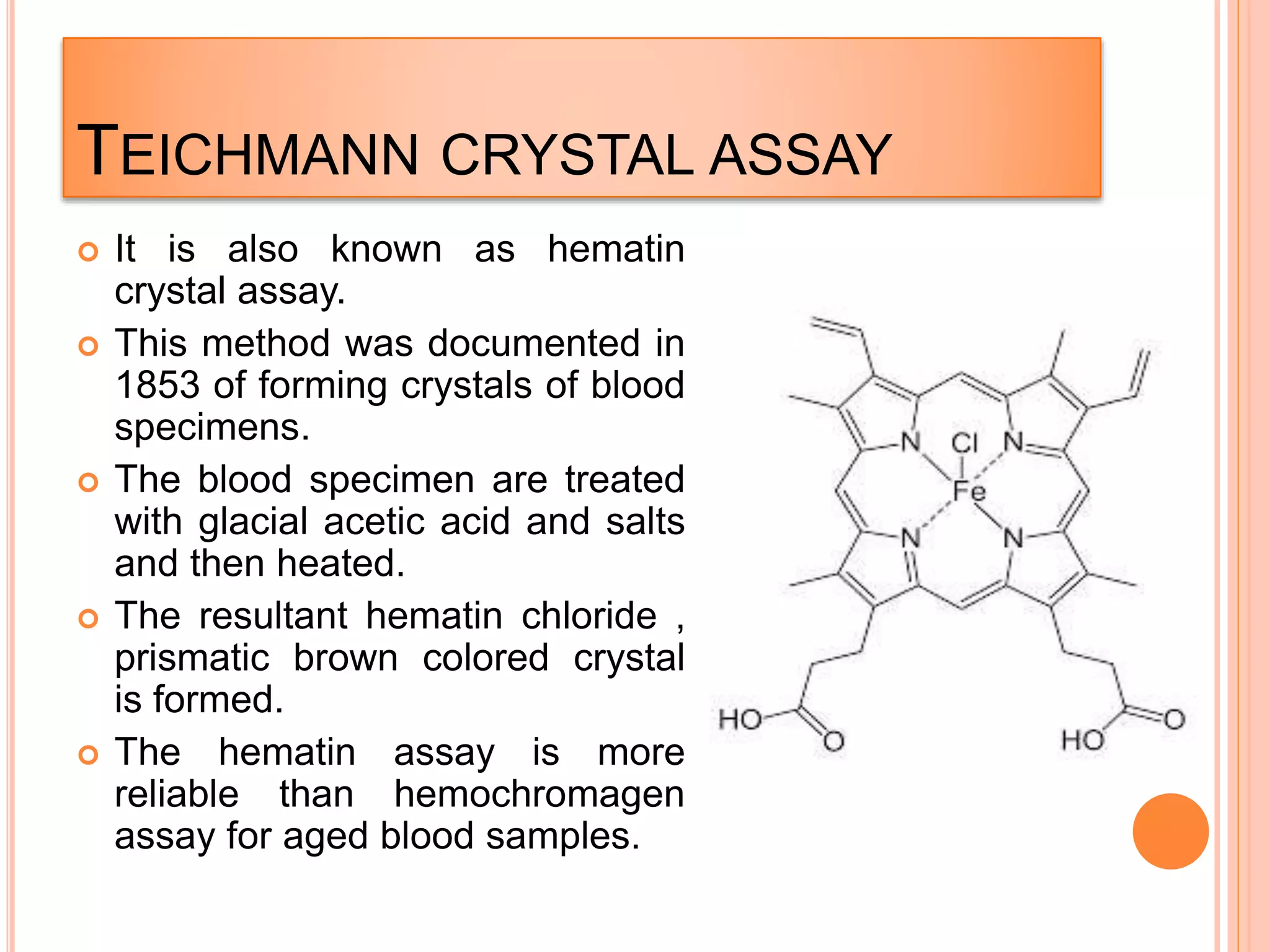 Forensic characterization of blood | PPTX