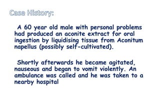 Aconitine Poisoning | PPTX