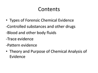 Forensic chemistry | PPTX | Chemistry | Science