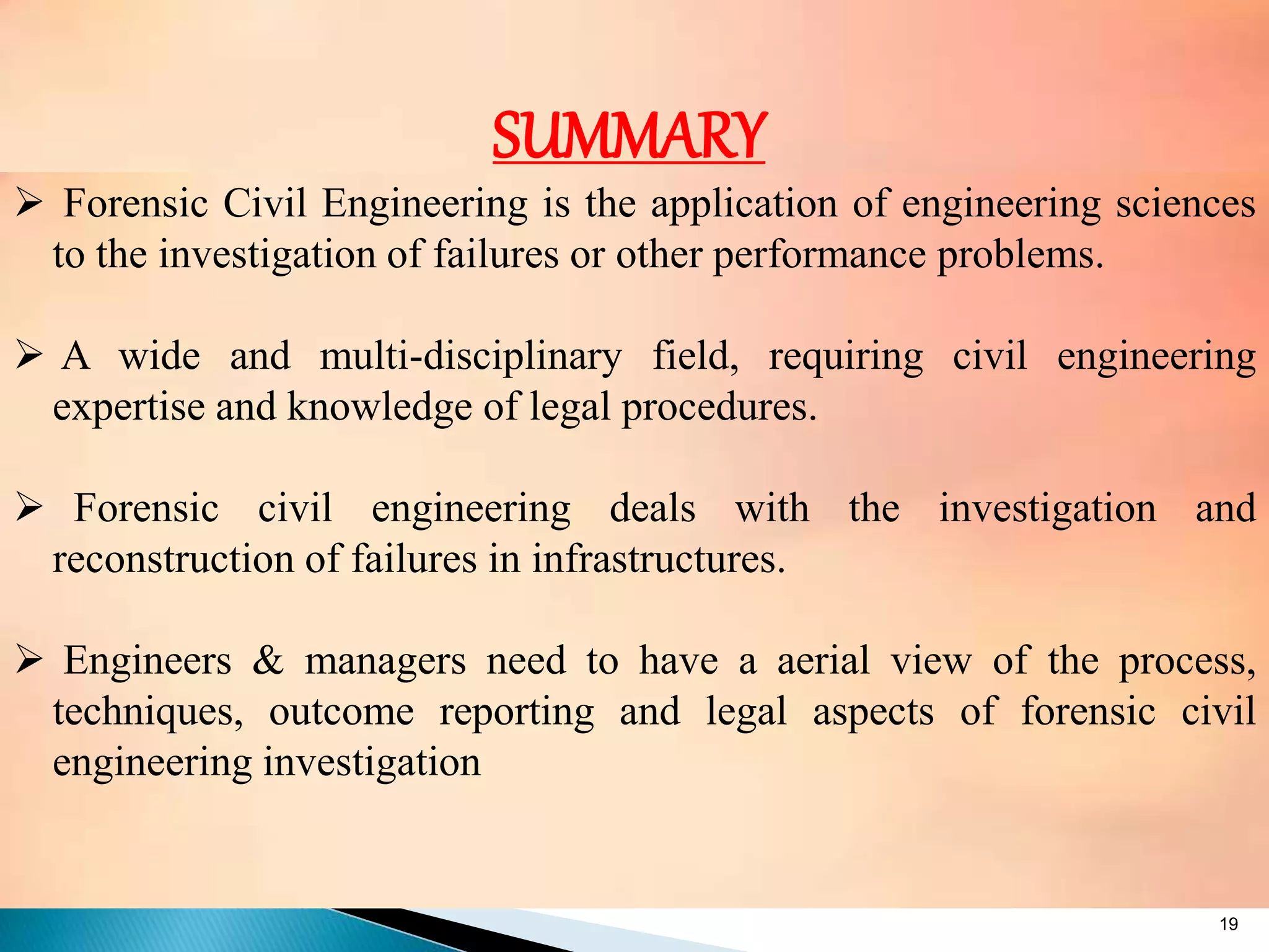 FORENSIC CIVIL ENGINEERING | PPTX
