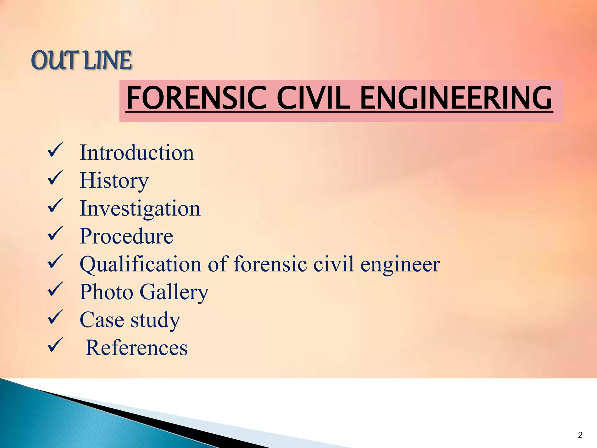 FORENSIC CIVIL ENGINEERING | PPTX