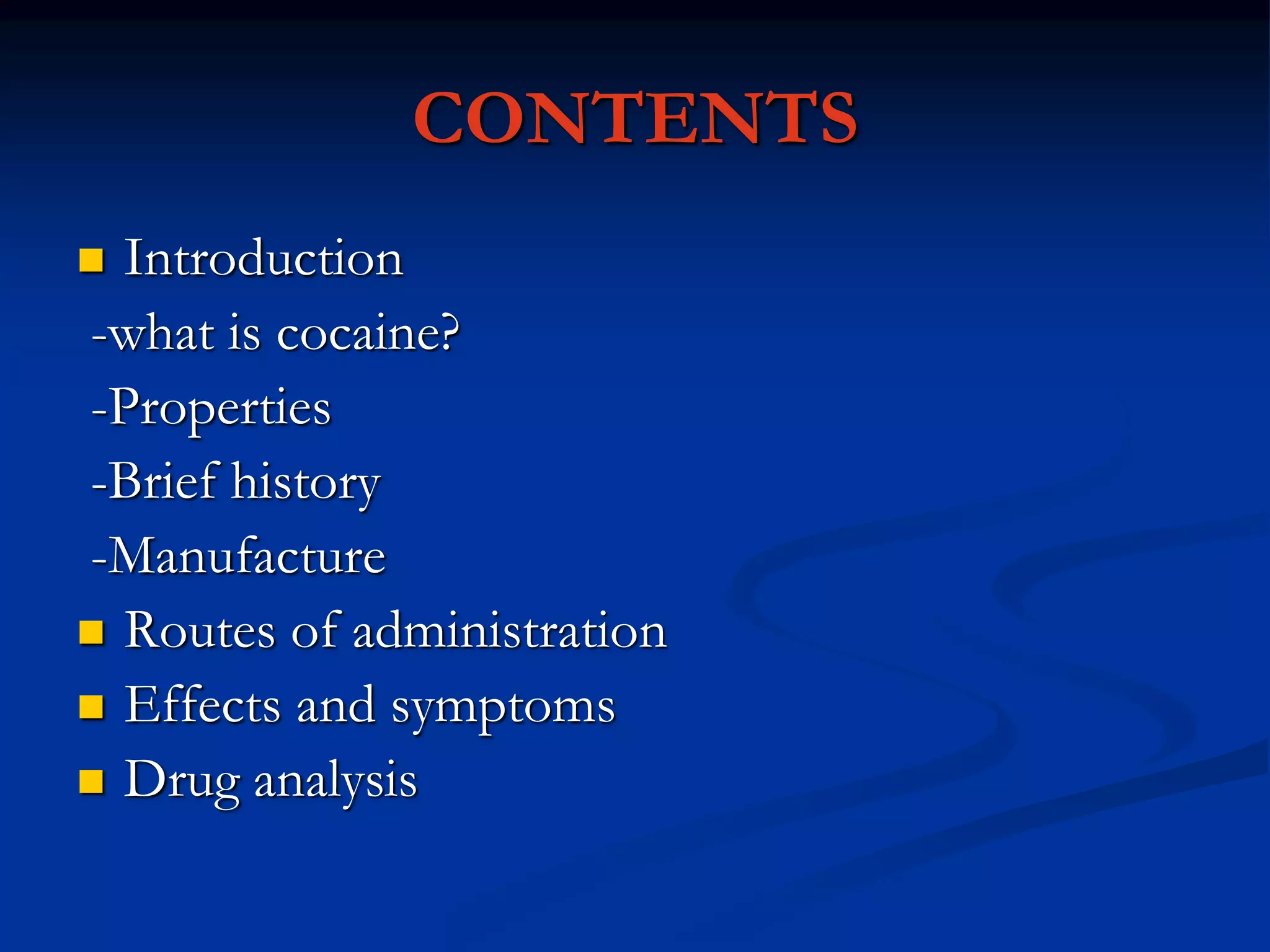 Forensic cocaine drug abuse | PPT