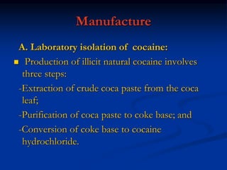 Forensic cocaine drug abuse | PPT