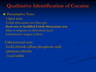 Forensic cocaine drug abuse | PPT