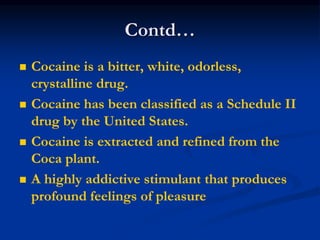 Forensic cocaine drug abuse | PPT