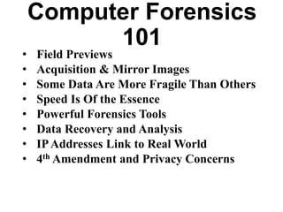 Forensic Computer Techniques | PPT