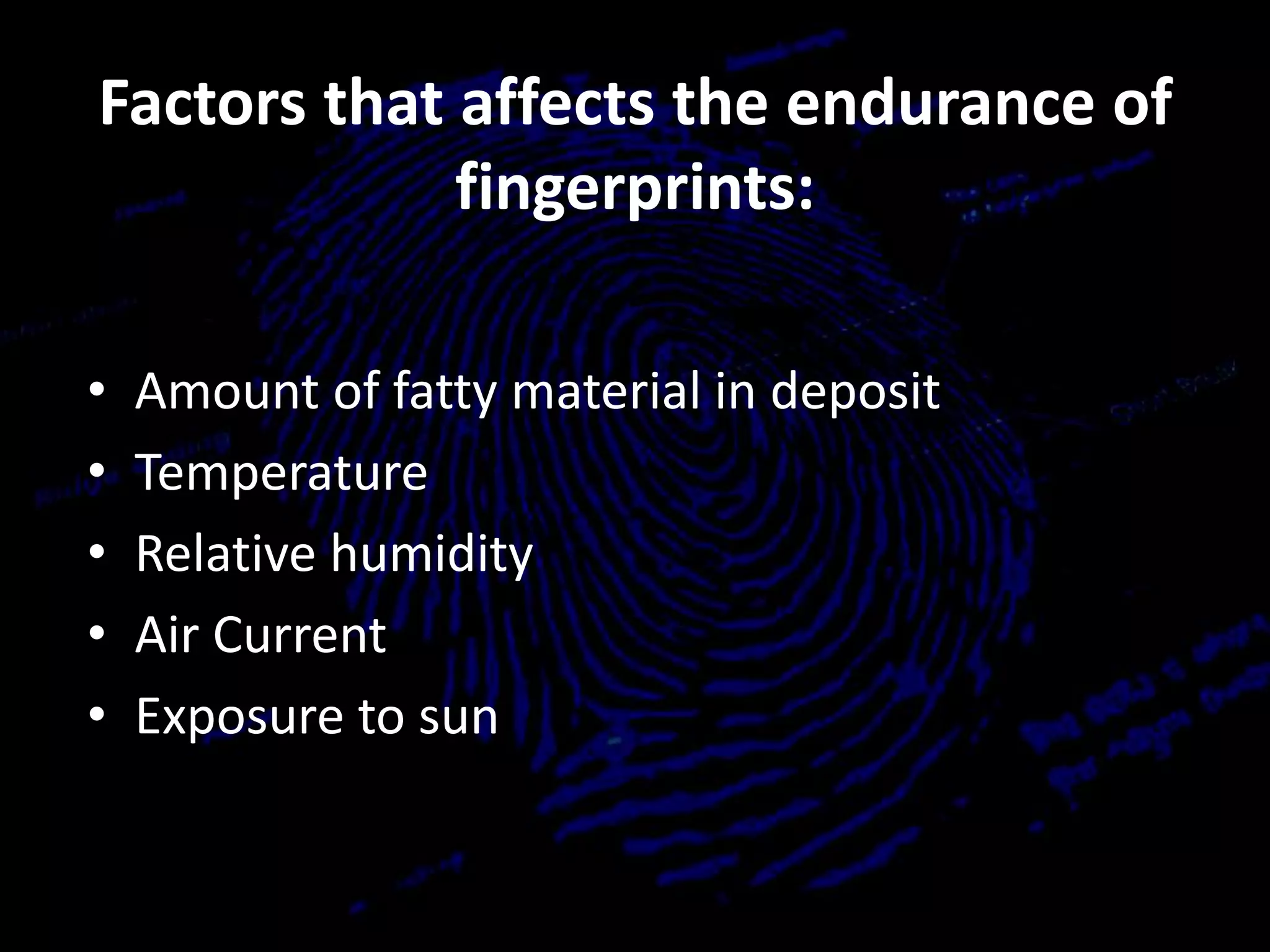 Forensic dactyloscopy | PPT