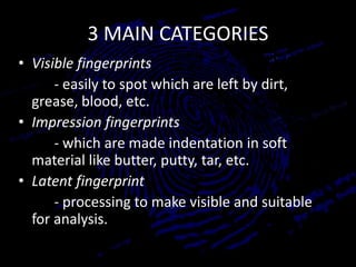 Forensic dactyloscopy | PPT