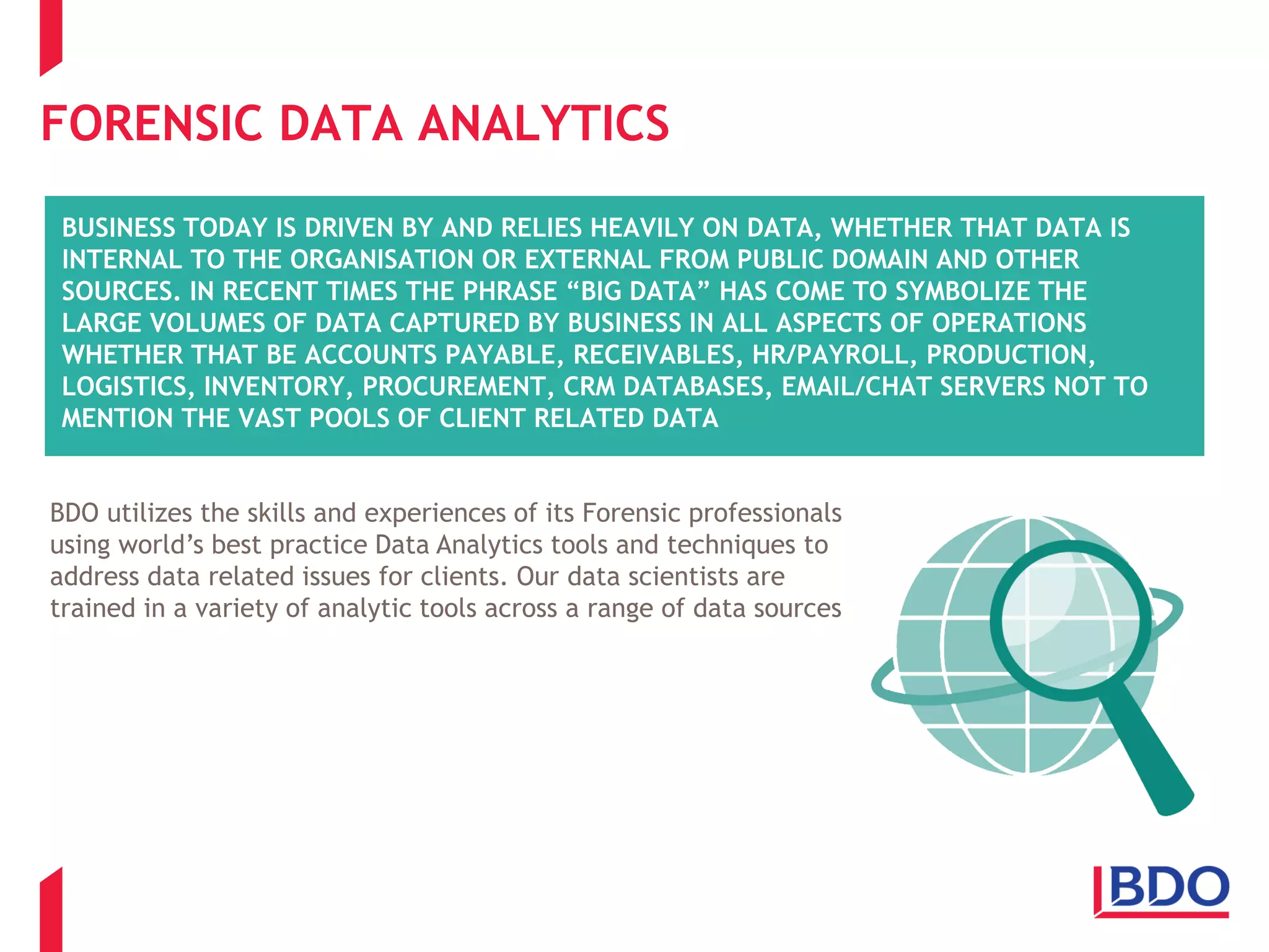Forensic Data Analysis Services | PDF