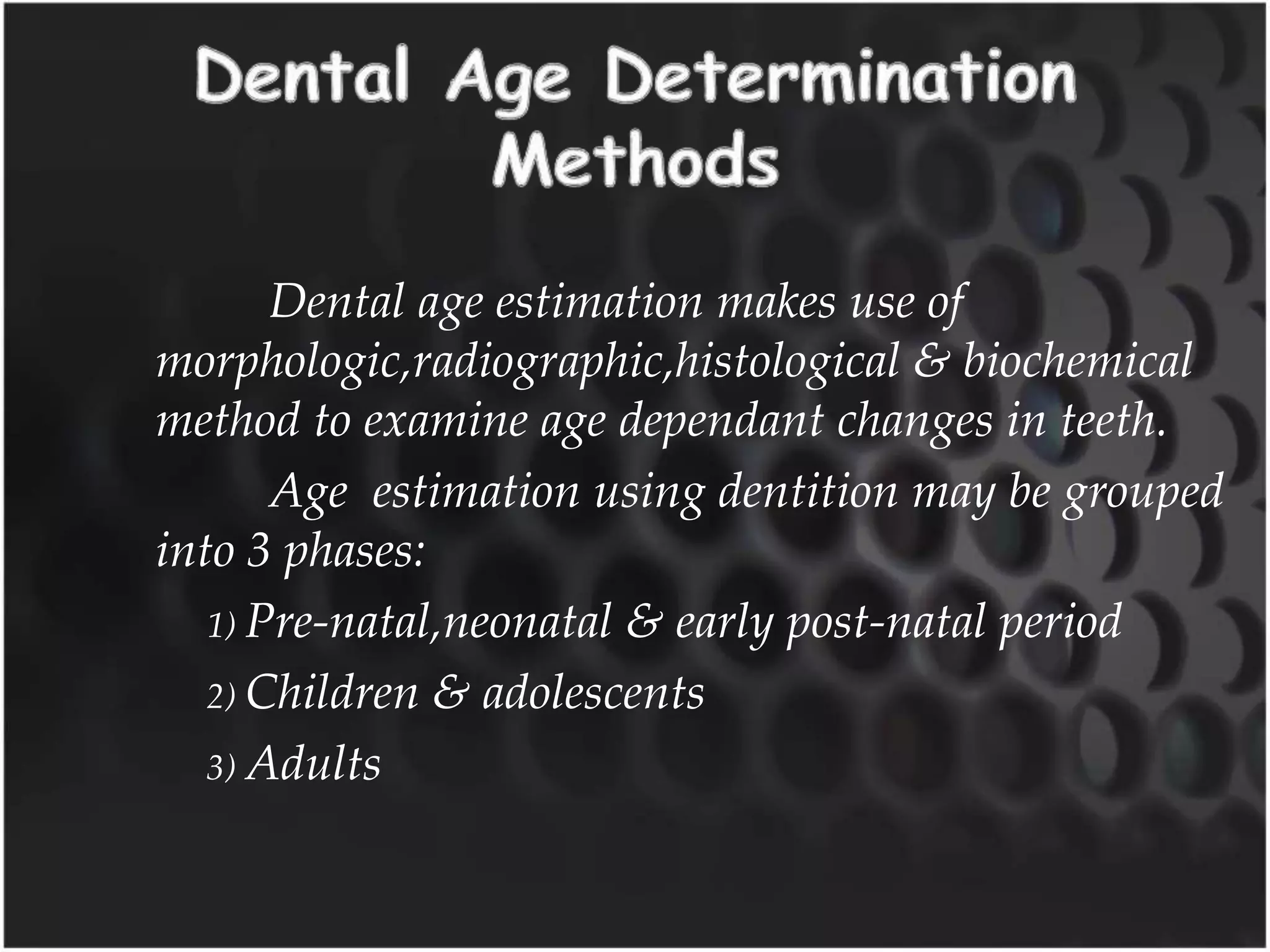 Forensic Dentistry-Age Determination In Children | PPTX