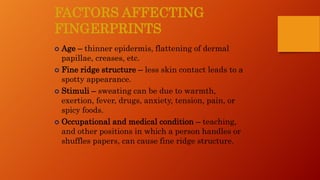 DEVELOPMENT OF FINGERPRINTS | PPTX