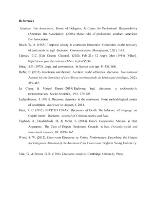 Forensic discourse analysis of legal and courtroom interaction dr ...