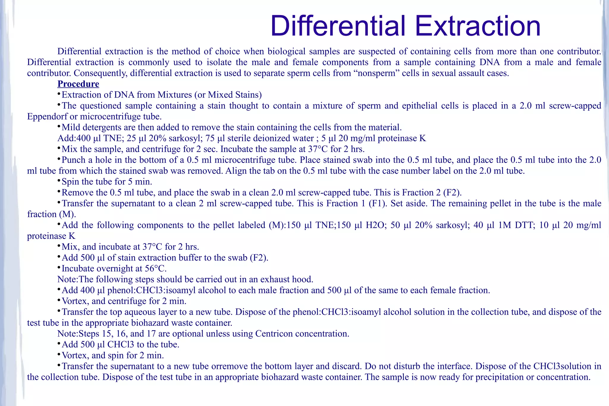 Forensic dna analysis | PPT