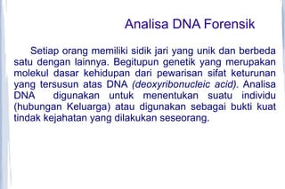 Forensic dna analysis | PPT