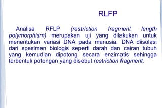 Forensic dna analysis | PPT