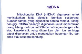 Forensic dna analysis | PPT