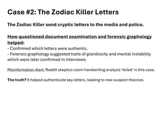 Forensic Document Examination & Forensic Graphology Slideshare.pdf