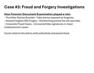 Forensic Document Examination & Forensic Graphology Slideshare.pdf