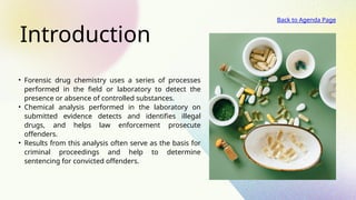 Drugs chemistry, Drugs Analysis in forensic.pptx