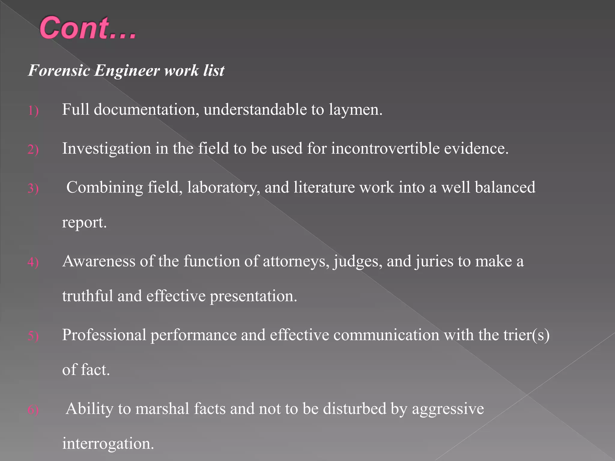 Forensic engineering | PPTX