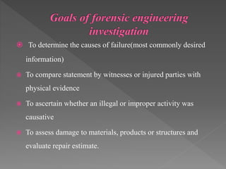 Forensic engineering | PPTX