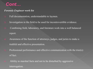 Forensic engineering | PPTX