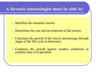 Forensic entomology | PPT