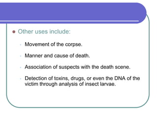 Forensic entomology | PPT | Biological Sciences | Science