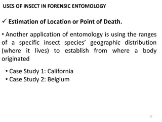 Forensic entomology presentation | PPTX
