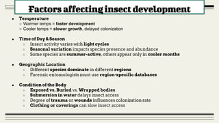 Forensic Entomology: Insects as Evidence | PDF