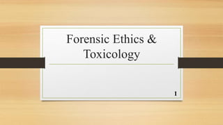 Forensic Ethics and about its importance | PPTX