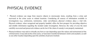 FORENSIC EVIDENCE in CRIMINAL LAW...pptx