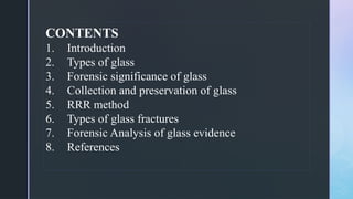 forensic examination of glass evidence.pptx