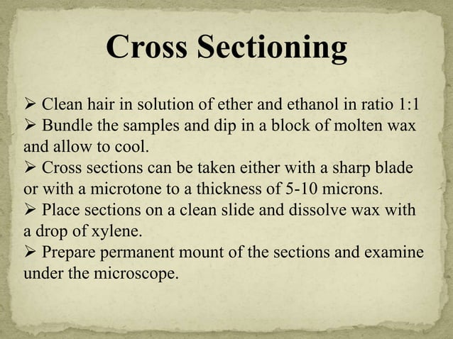 Forensic examination of hair | PPTX
