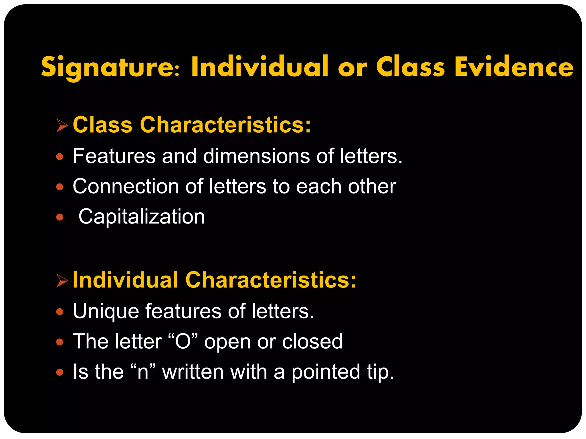Forensic examination of signature | PPTX