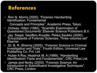 Forensic examination of signature | PPTX