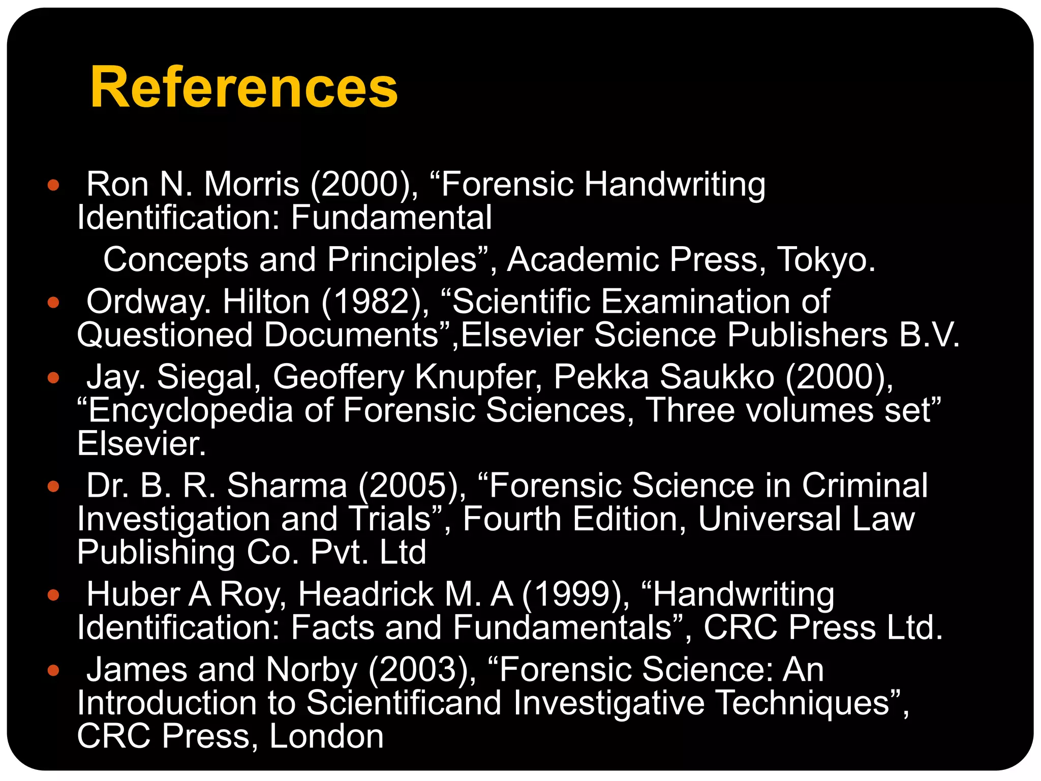 Forensic Examination of Signature | PPTX