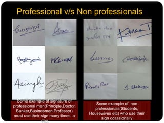 Forensic Examination of Signature | PPTX