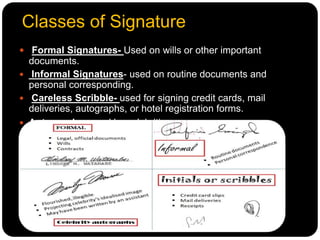 Forensic Examination of Signature | PPTX