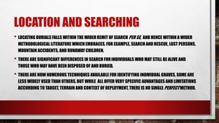 Forensic geophysical surveys | PPT